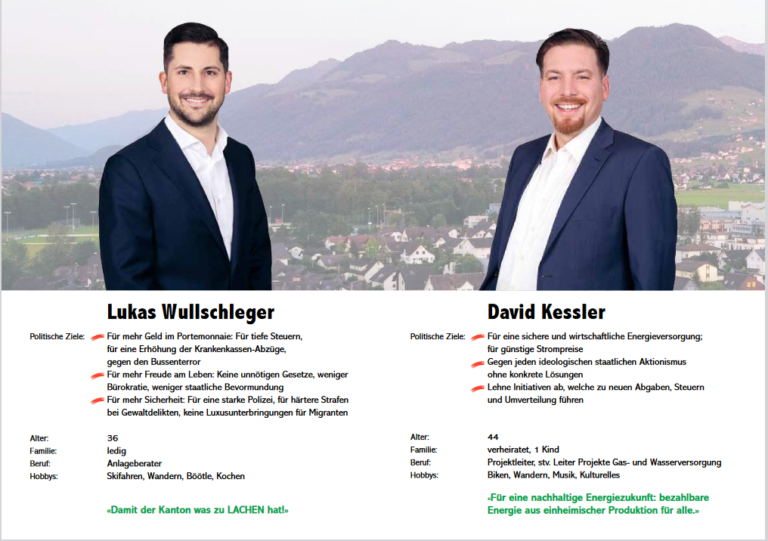 Kantonsratswahlen 3. März 2024 – SVP Lachen